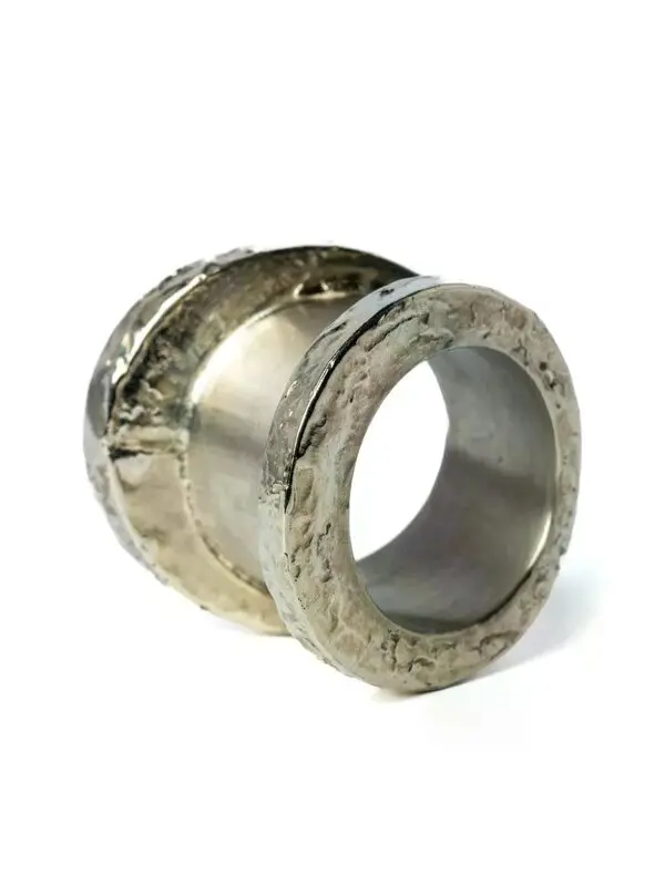 PARTS OF FOUR Chasm Distressed Ring - Silver
