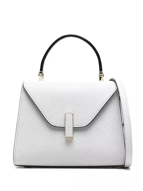 VALEXTRA Iside Leather Crossbody Bag - Grey
