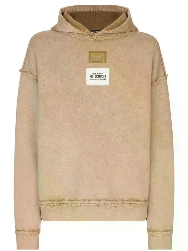 Dolce & Gabbana Logo-patch Long-sleeved Hoodie