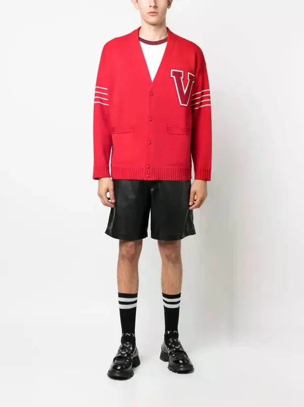 Valentino Garavani Vlogo Wool Cardigan