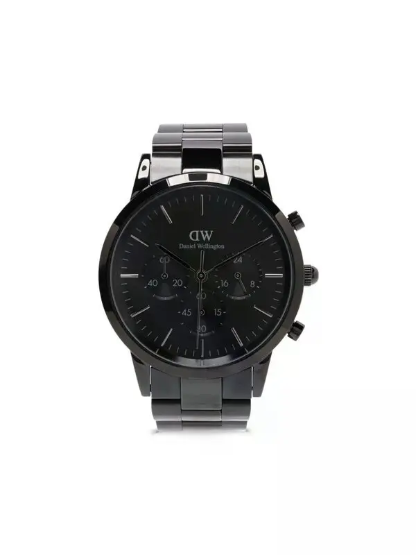 DANIEL WELLINGTON Iconic Chronograph Link 42mm - Black
