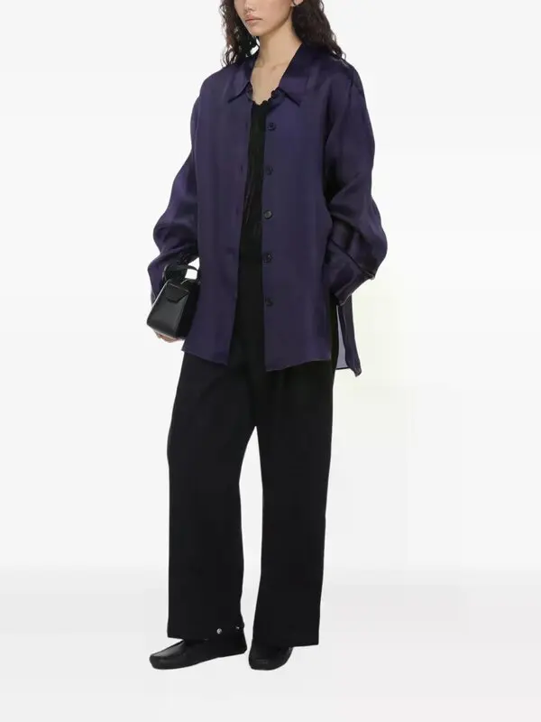 Khaite Oversized Sheer Shirt