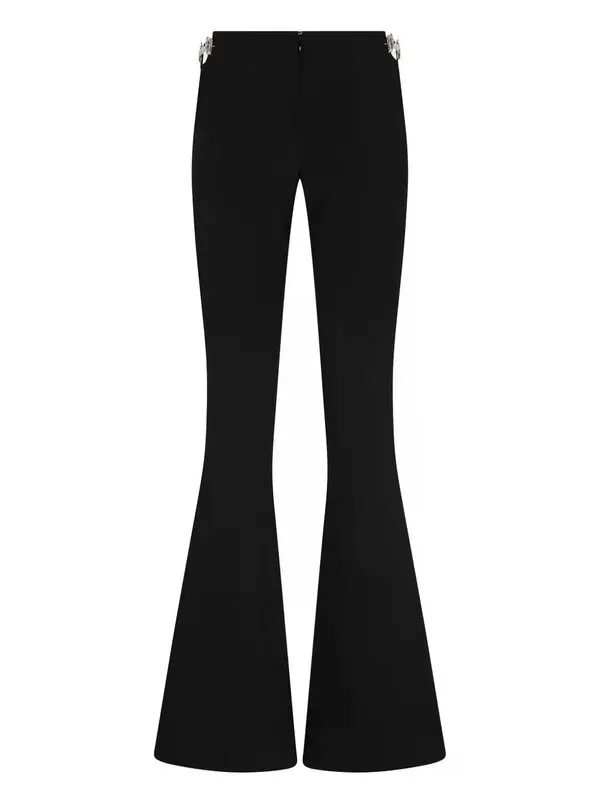 Dsquared2 Logo-plaque Flared Trousers - Black