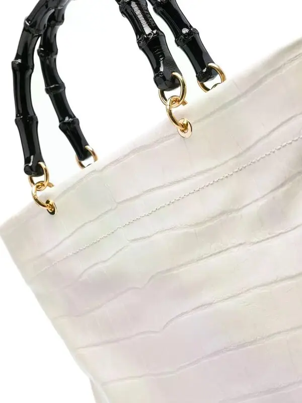 JIL SANDER Crocodile-effect Leather Tote