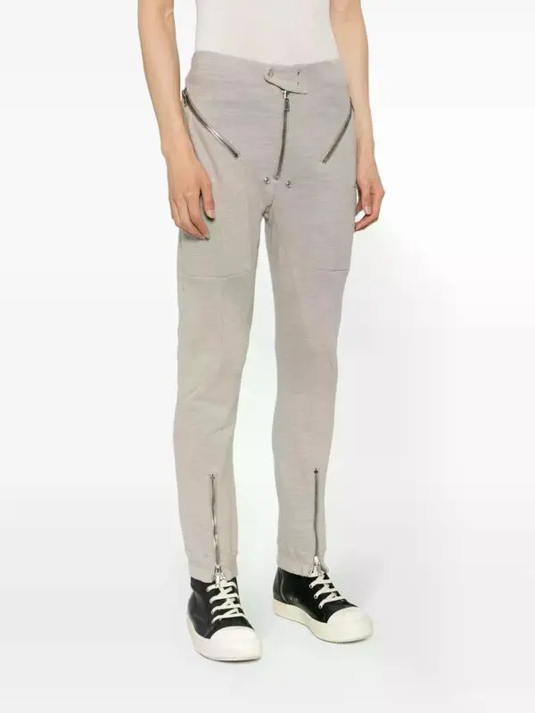 Rick Owens Decorative-zip Cotton Trousers