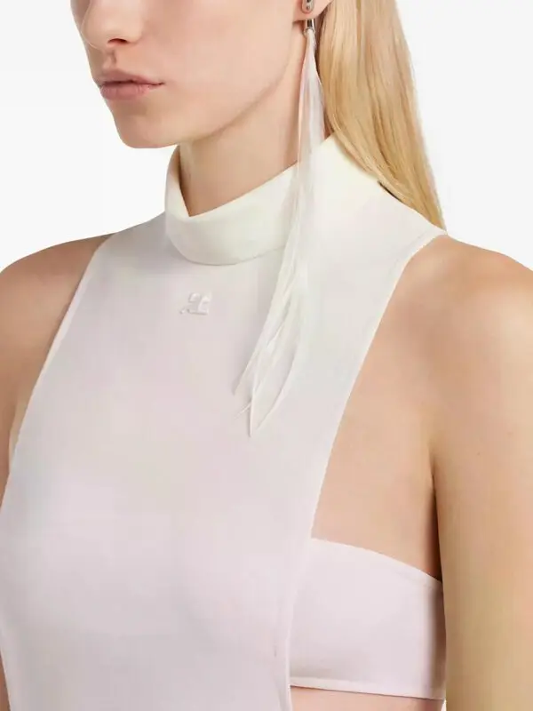 COURREGES Plume Single Earring - Silver