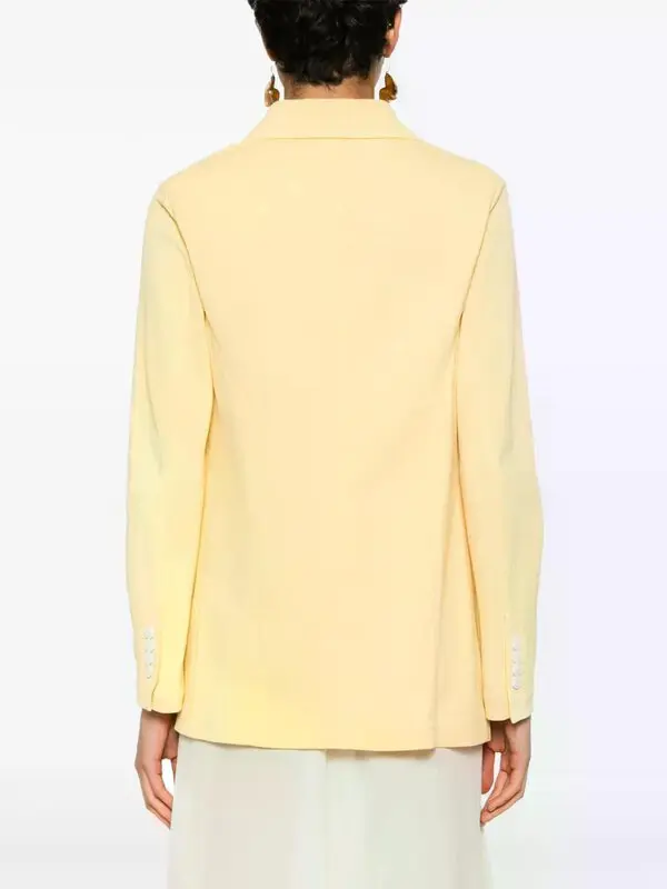 CIRCOLO 1901 Double-breasted Textured Cotton-blend Blazer