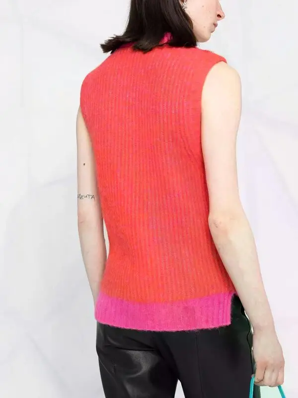 GANNI Embellished Wool-blend Vest