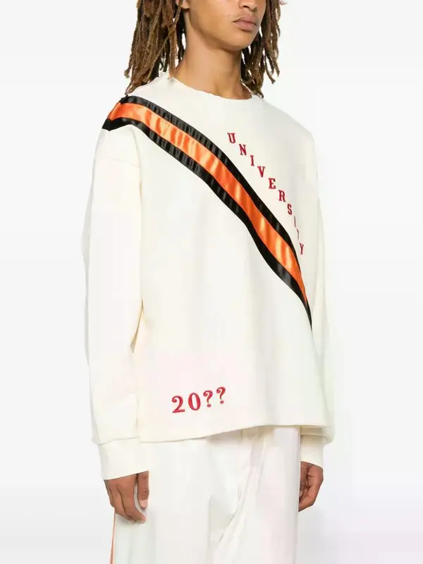 BODE Embroidered Stripe Sweatshirt