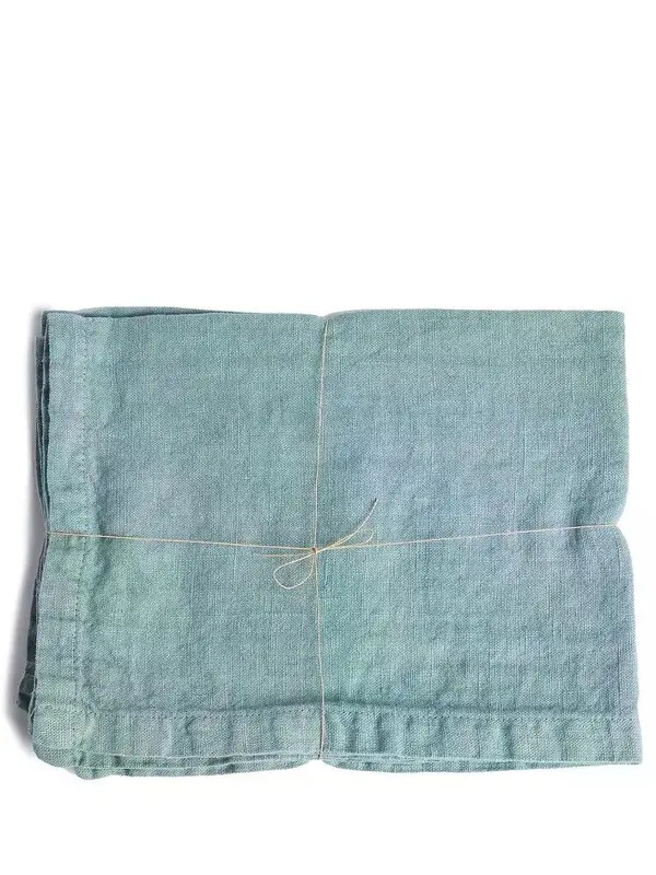 ONCE MILANO Set Of Two Linen Placemats - Blue