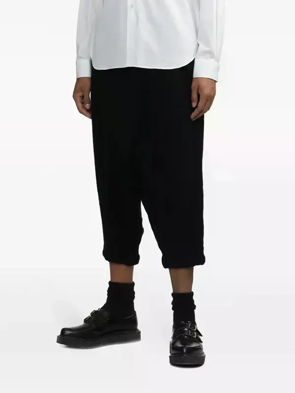 Comme Des Garçons Drop-crotch Cropped Trousers