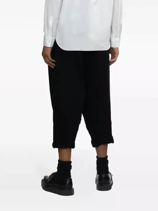 Comme Des Garçons Drop-crotch Cropped Trousers