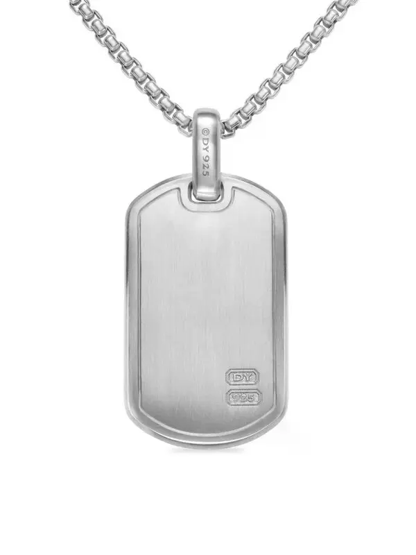 David Yurman Sterling Pyramid Tag