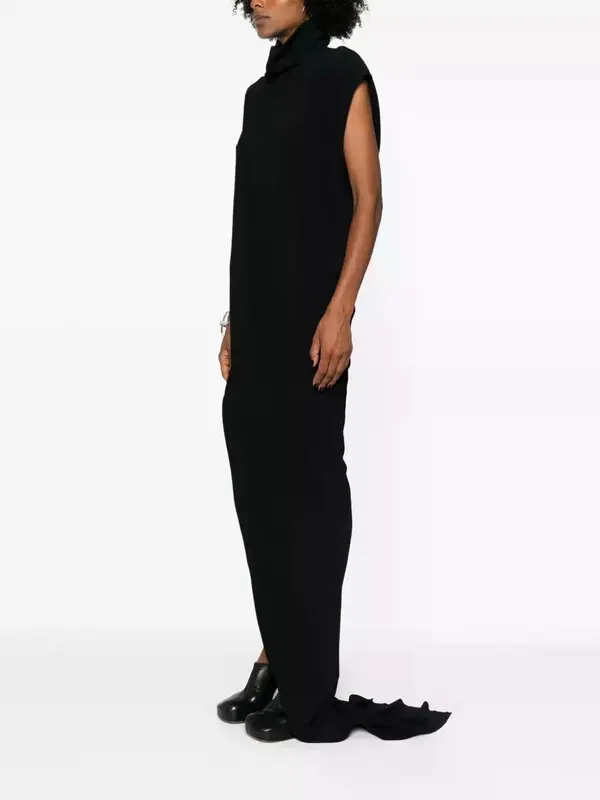 Rick Owens Edfu Asymmetric Maxi Dress