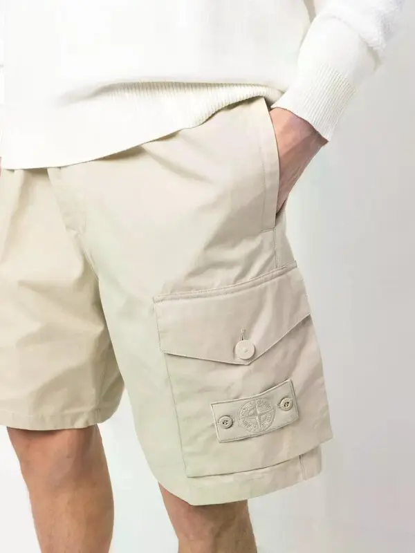 Stone Island Cotton Cargo Shorts