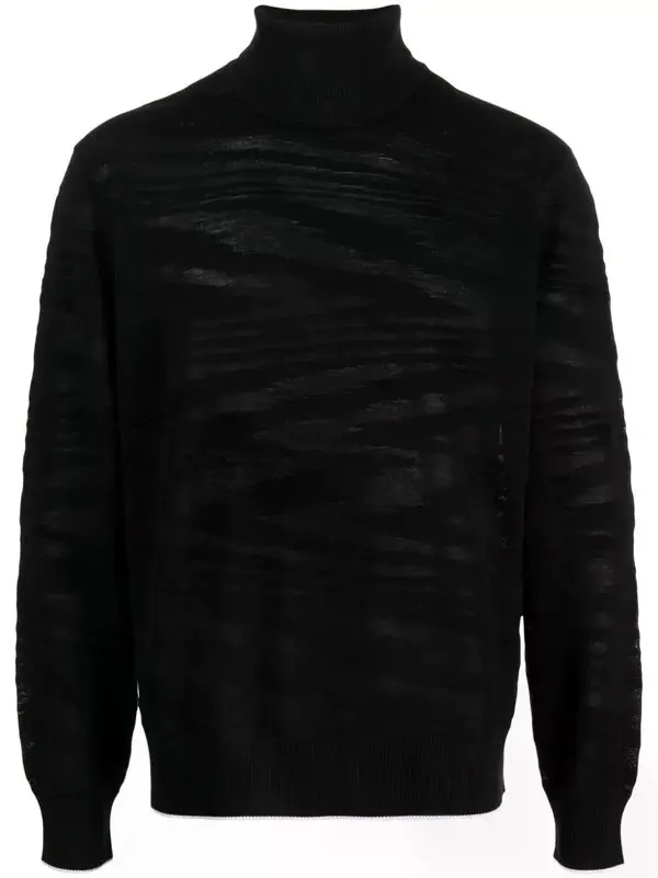 Missoni Contrast-trim Roll-neck Jumper