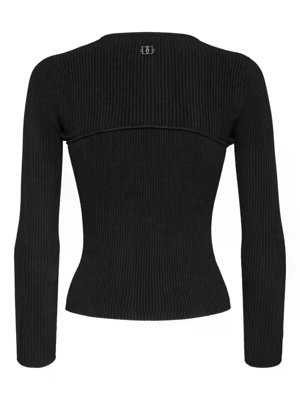 Dsquared2 Cut-out Ribbed-knit Top