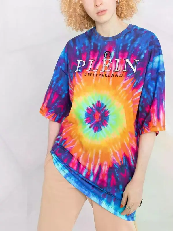 Philipp Plein Tie-dye Print T-shirt Dress