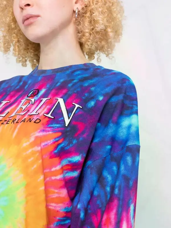 Philipp Plein Tie-dye Print T-shirt Dress