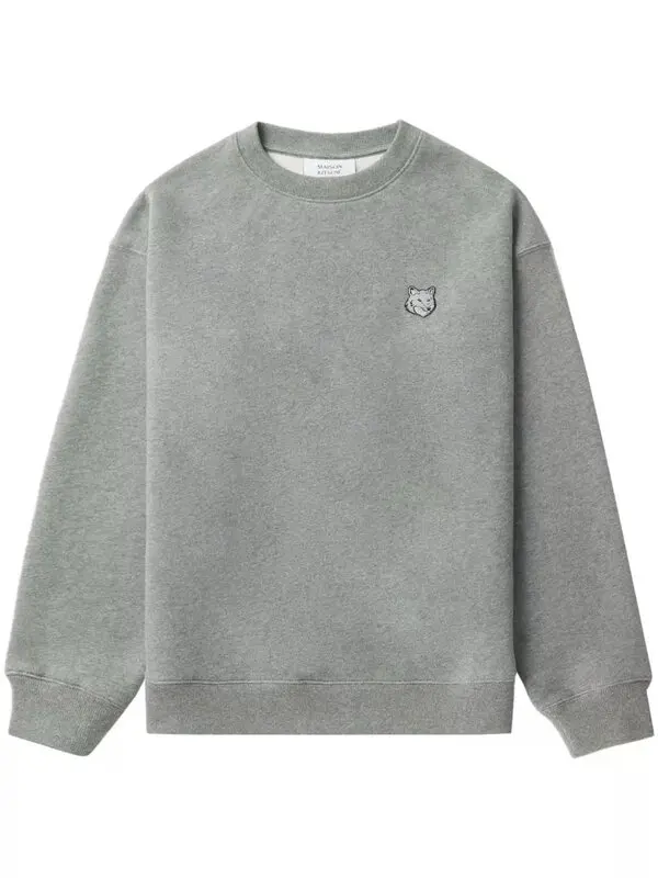 Maison Kitsuné Bold Fox Head-patch Sweatshirt - Grey