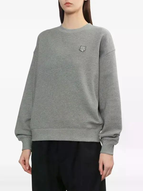 Maison Kitsuné Bold Fox Head-patch Sweatshirt - Grey