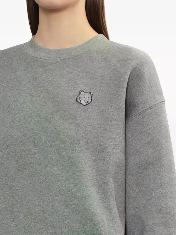 Maison Kitsuné Bold Fox Head-patch Sweatshirt - Grey