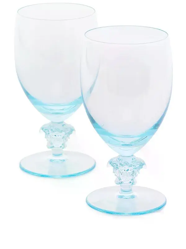 Versace Medusa Glass Set - Blue