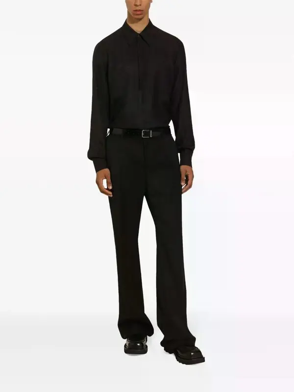 Dolce & Gabbana Logo-print Silk Shirt