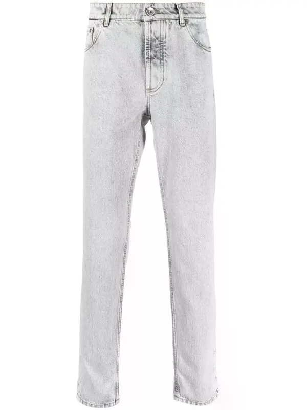 Brunello Cucinelli Mid-rise Tapered-leg Jeans