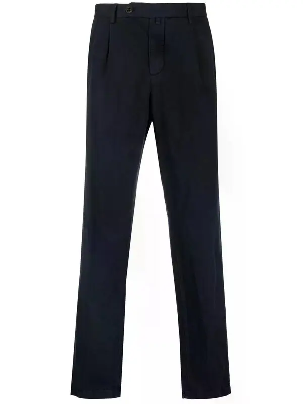 BRIGLIA 1949 Straight Leg Cotton Chinos - Blue