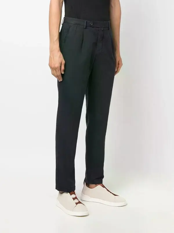 BRIGLIA 1949 Straight Leg Cotton Chinos - Blue