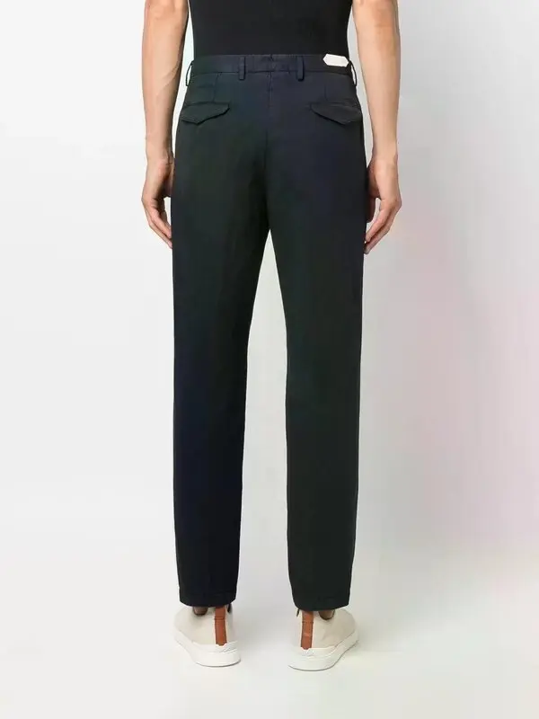 BRIGLIA 1949 Straight Leg Cotton Chinos - Blue