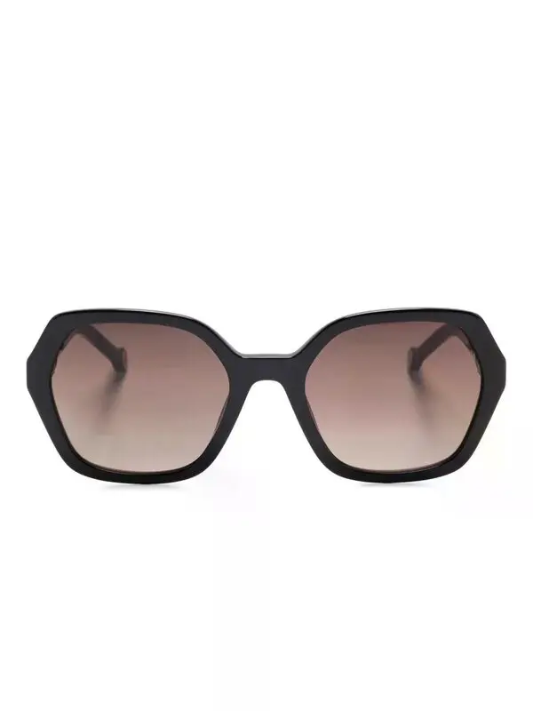 Carolina Herrera Geometric-frame Sunglasses - Black