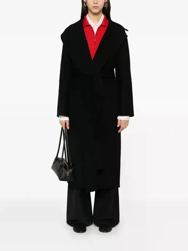 THE ROW Malika Belted Wool-blend Coat