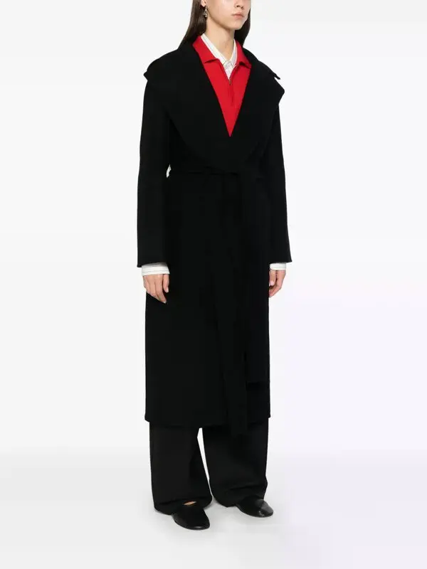 THE ROW Malika Belted Wool-blend Coat