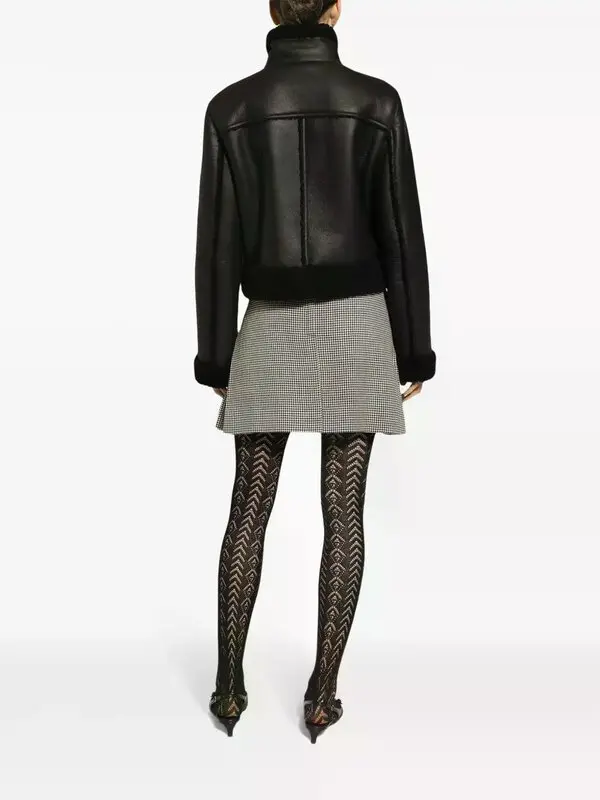 Dolce & Gabbana Lambskin Biker Jacket