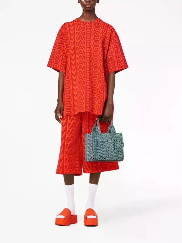 Marc Jacobs The Monogram Jacquard Small Tote Bag - Blue