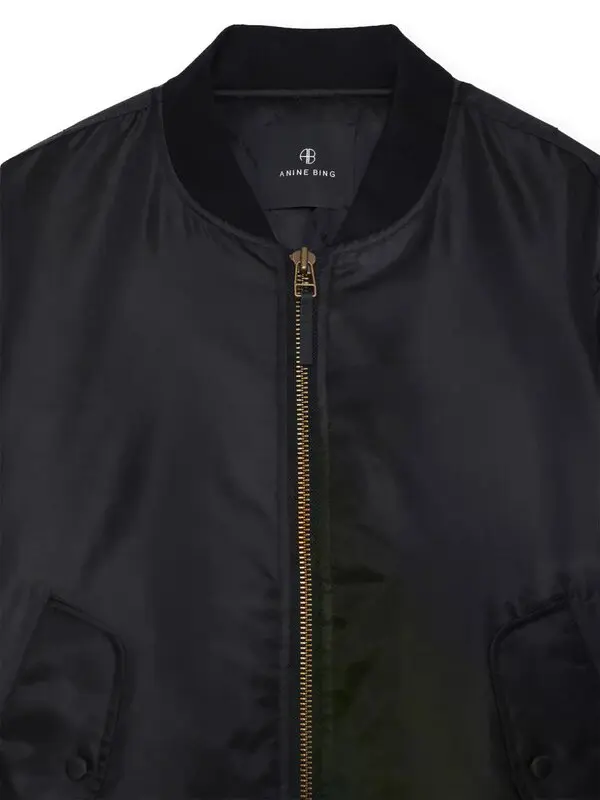 ANINE BING Leon Zipped Bomber Jacket