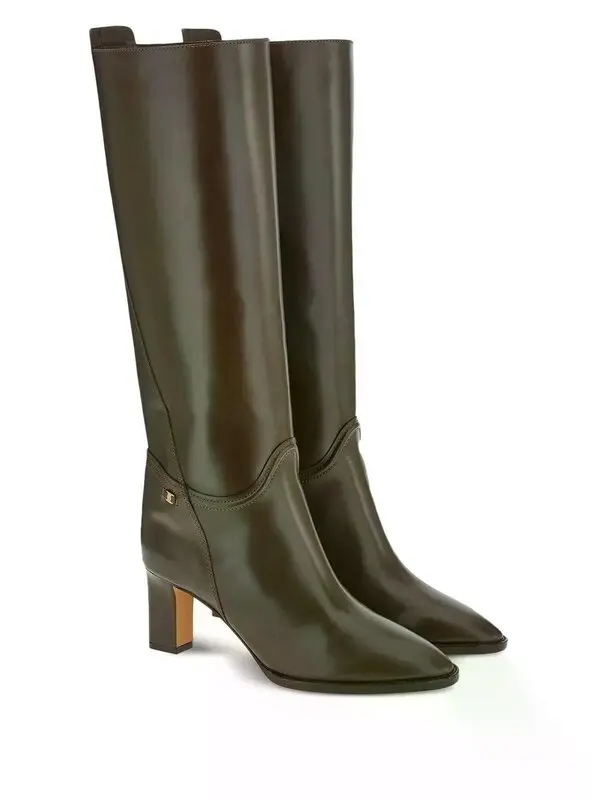 FERRAGAMO Vara Chain Knee-high Boots