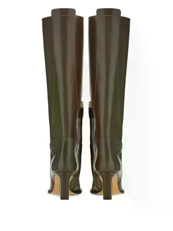 FERRAGAMO Vara Chain Knee-high Boots