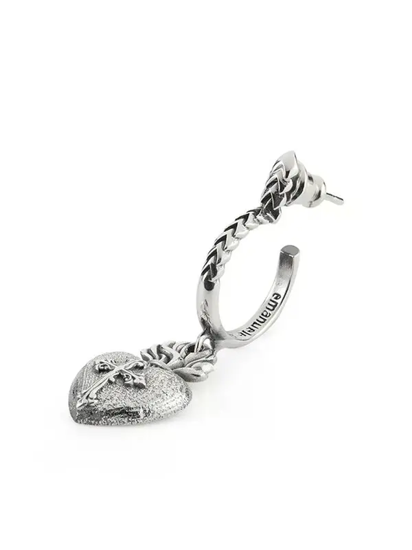 Emanuele Bicocchi Sacred Heart Earring - Silver