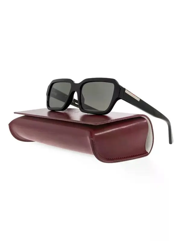 Gucci Logo-engraved Sunglasses - Black