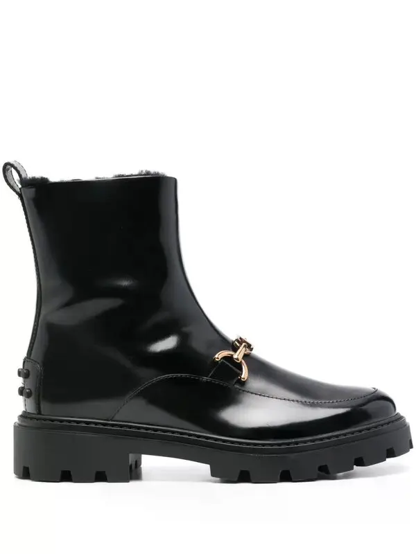 TOD'S Logo-plaque Ankle Boots