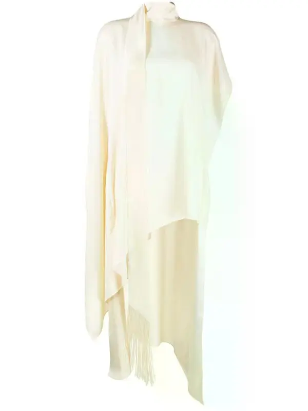 TALLER MARMO Attached-scarf Asymmetric Kaftan Dress