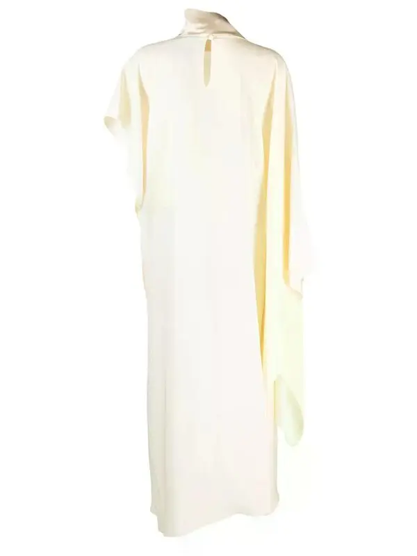 TALLER MARMO Attached-scarf Asymmetric Kaftan Dress