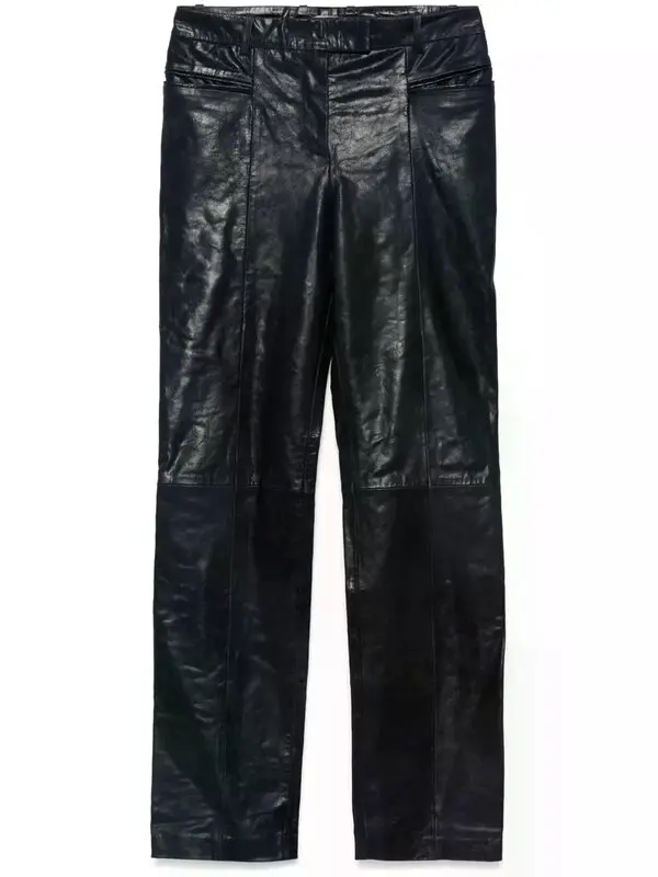 Remain Birger Christensen Slim-fit Leather Trousers