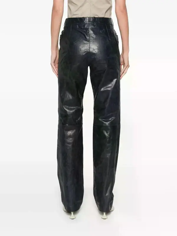 Remain Birger Christensen Slim-fit Leather Trousers