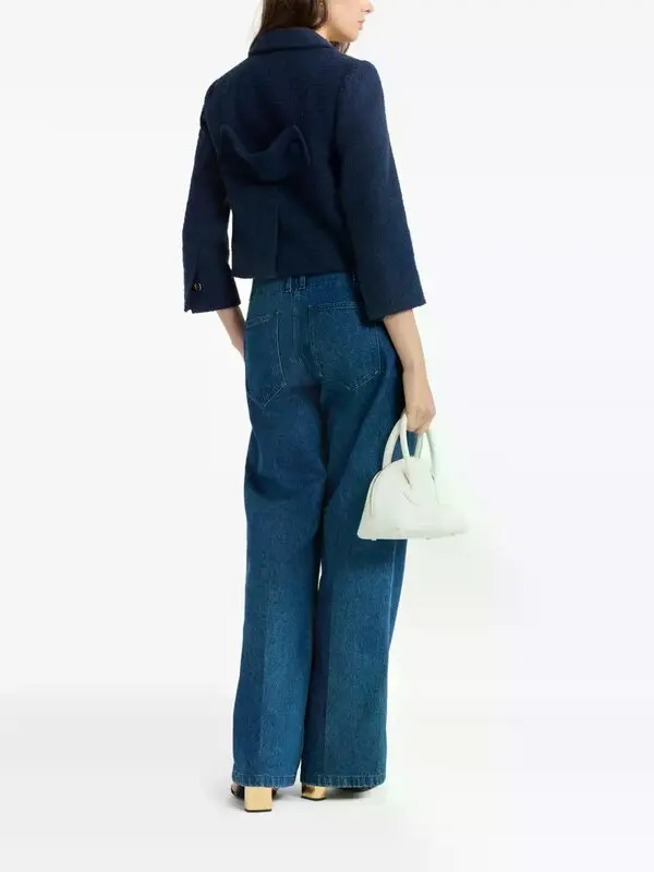 PATOU Cropped Tailored Tweed Jacket