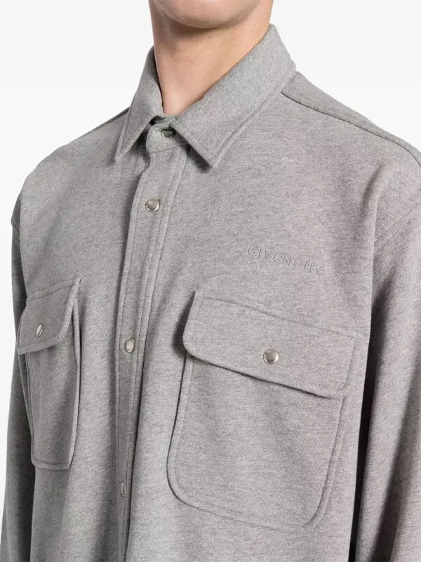Givenchy Logo-embroidered Cotton-jersey Shirt