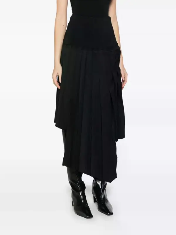 Rokh Pleated Midi Skirt
